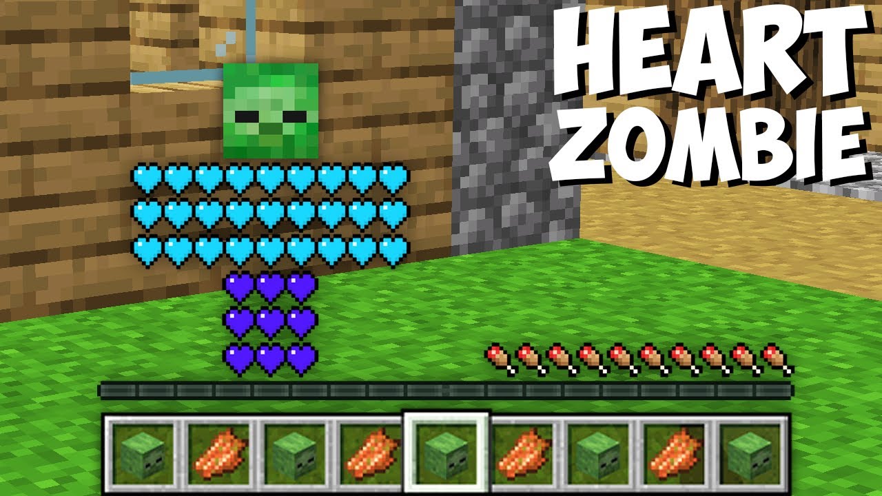 What if I SPAWN A SECRET HEART ZOMBIE in Minecraft ? NEW HEART ZOMBIE ...