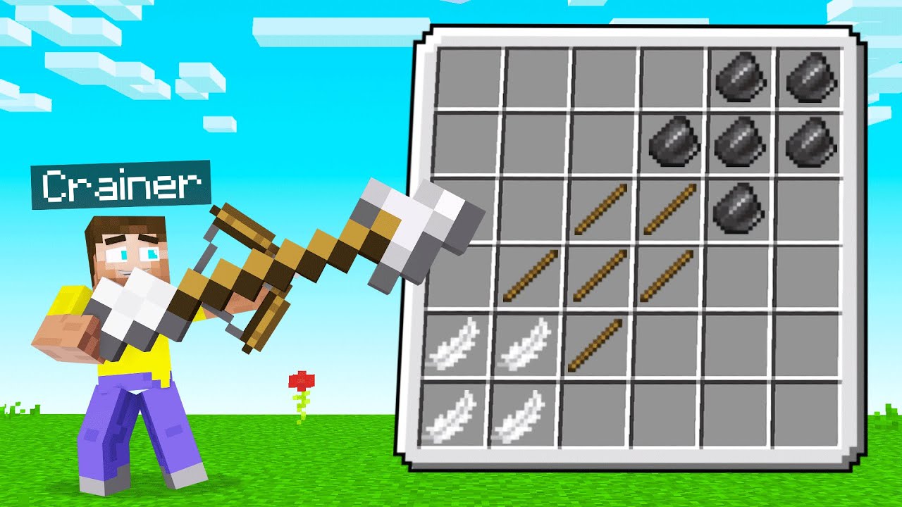 Crafting The BIGGEST ARROW In Minecraft! - Minecraft videos