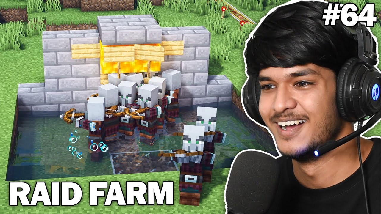 I BUILD RAID FARM IN MINECRAFT FOR TOTEM OF UNDYING | MINECRAFT ...
