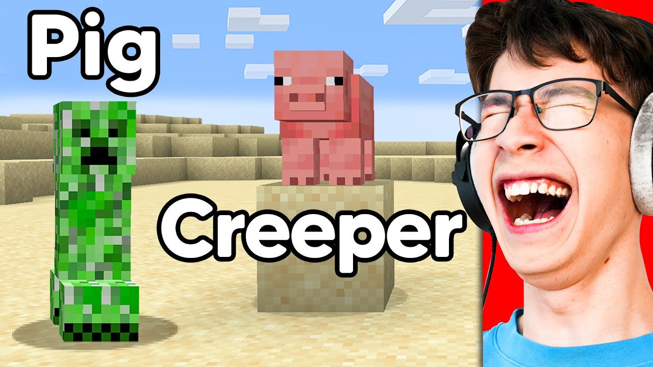 I Fooled My Friend by Swapping PIG and CREEPER in Minecraft - Minecraft ...