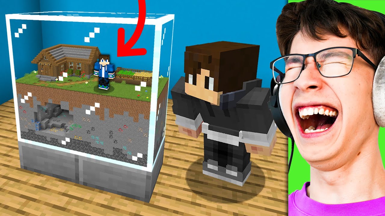 I Fooled My Friend with a TINY Minecraft World - Minecraft videos
