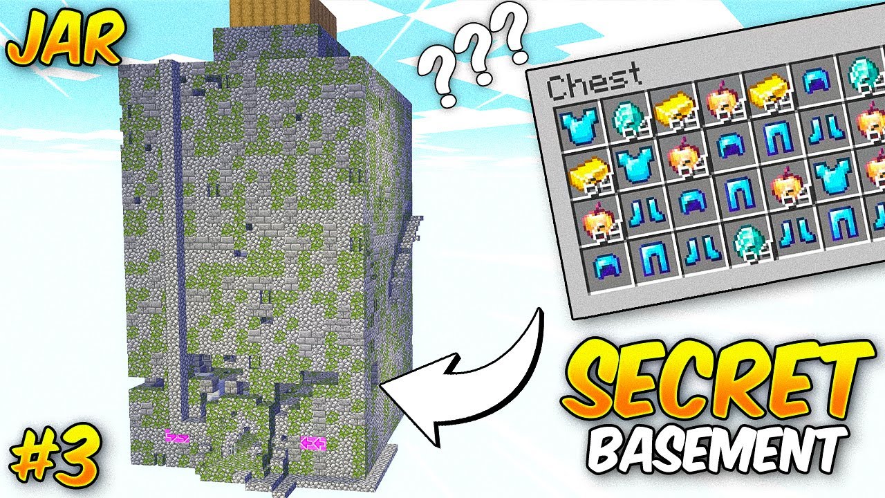 I Found a SECRET BASEMENT in Minecraft Bottle Survival [Episode 3 ...