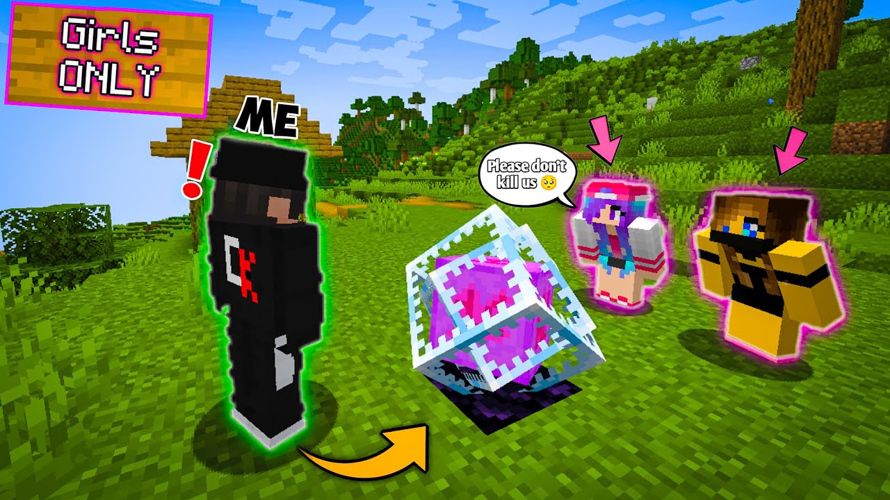 I Got Scammed Into "GIRLS ONLY" Minecraft Server || Girls Only #4 ...