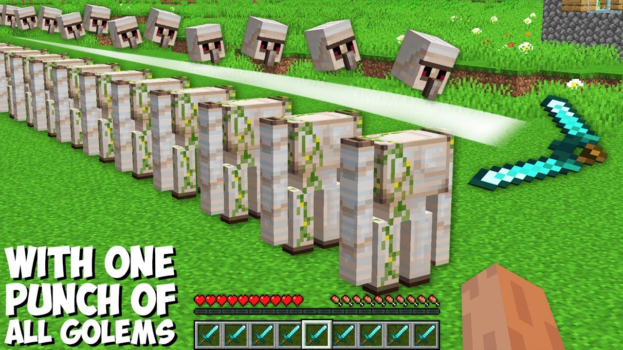 I can used DIAMOND BOOMERANG TO KILL ALL GOLEMS WITH ONE PUNCH in ...