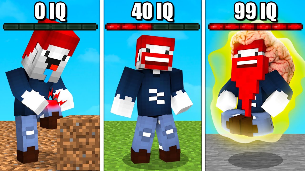 Ich werde zum LEVEL 99 SUPER BRAIN in Minecraft - Minecraft videos