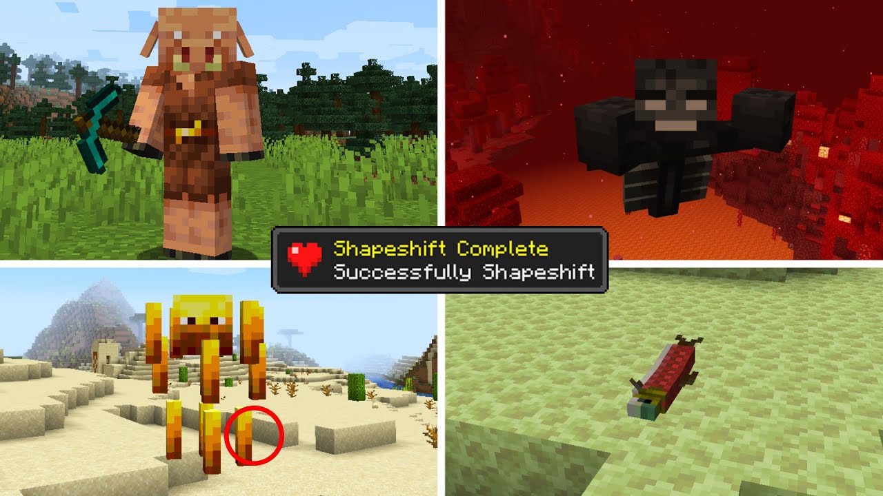 Minecraft, But You Shapeshift To A Different Mob Every Minute ...