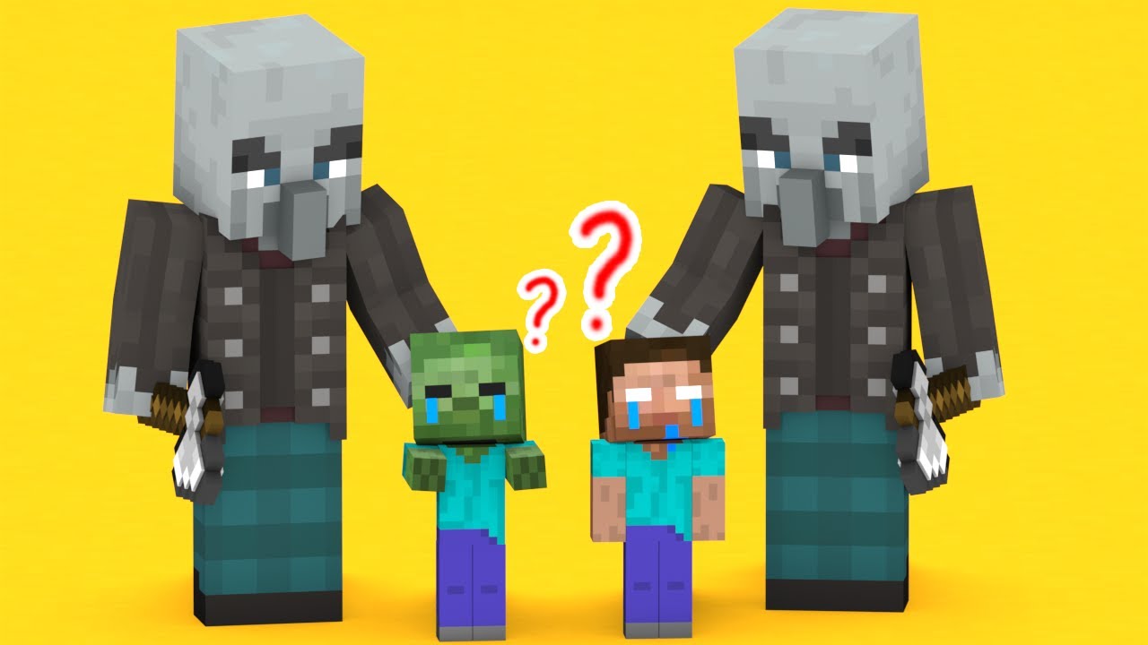 Monster School : Vindicator Kidnapped Baby Herobrine and Baby Zombie ...