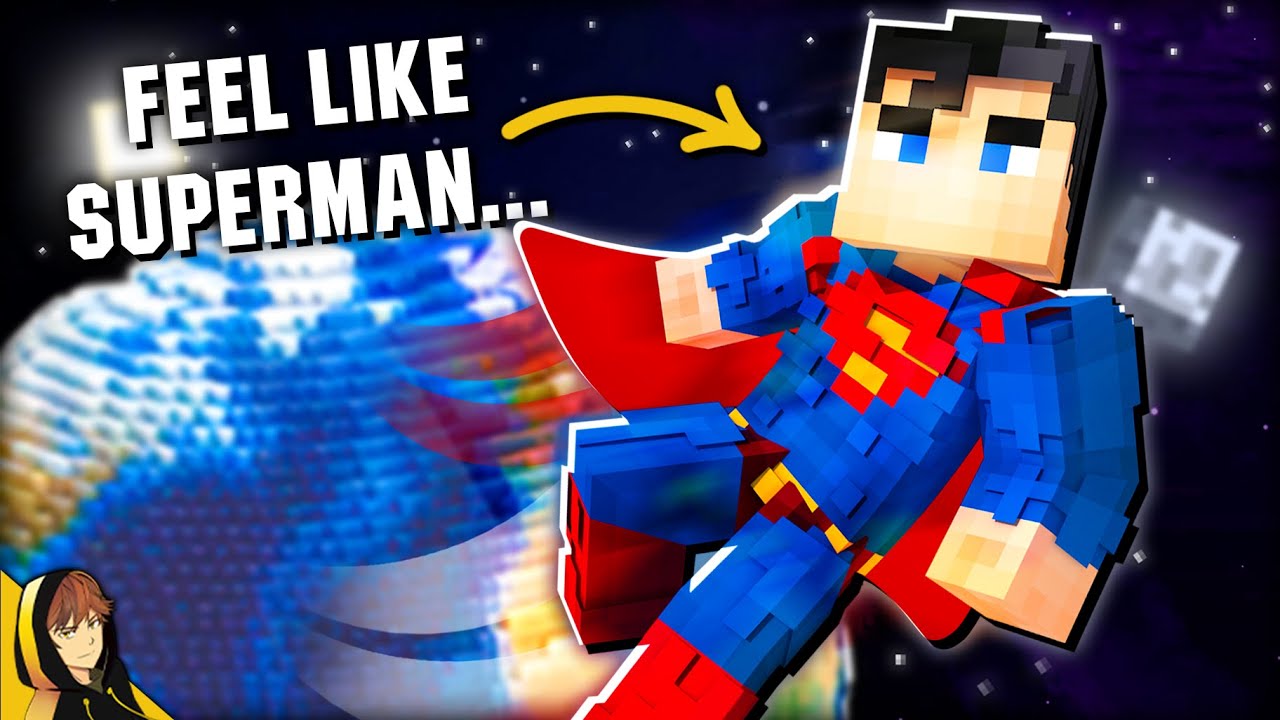 This MOD makes you FEEL like SUPERMAN!?! | Minecraft [Fisks Super ...