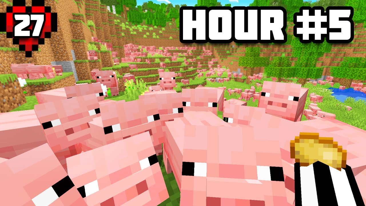 Breeding 1000 Pigs for Technoblade in Minecraft Hardcore! - Minecraft ...