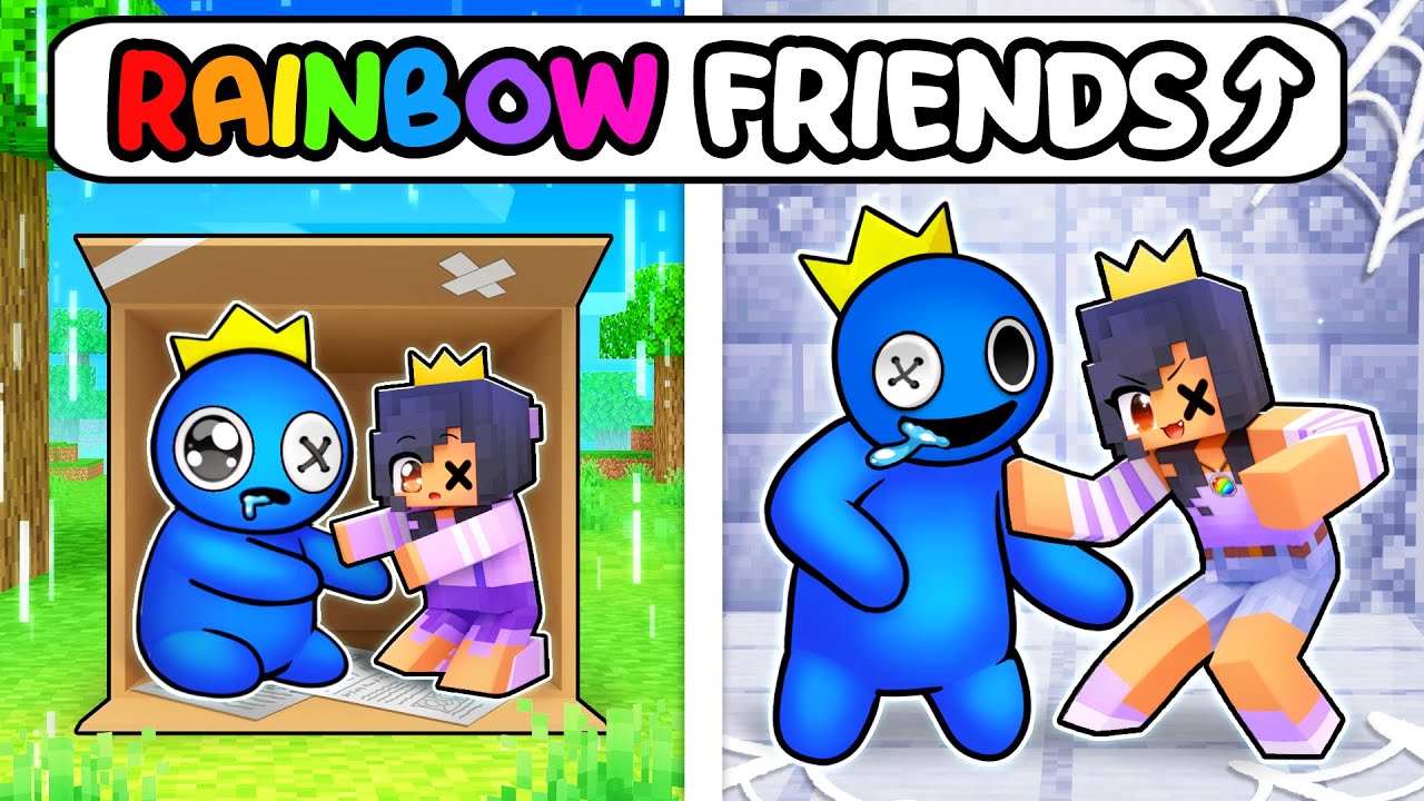 GROWING UP as RAINBOW FRIENDS In Minecraft! - Minecraft videos