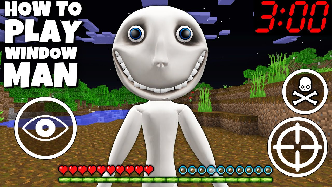 HOW to PLAY AS THE MAN FROM WINDOW in MINECRAFT BY Scooby Craft ...