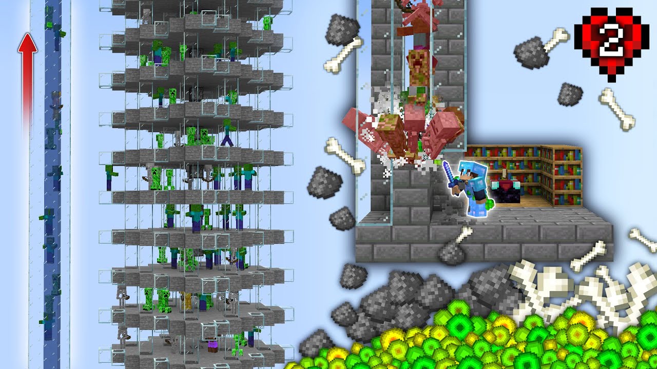 I Built the Most OVER THE TOP Mob Farm in Minecraft Hardcore ...