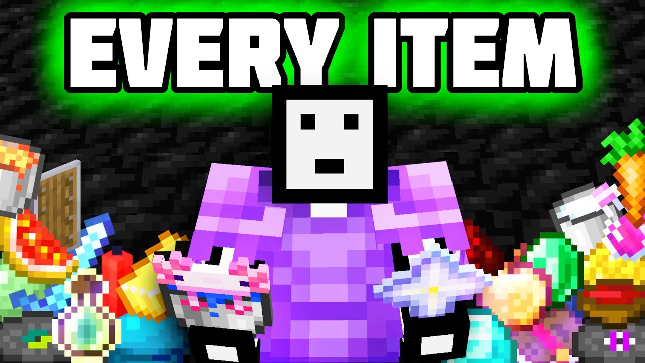 I Collected Every Item in Minecraft Hardcore! - Minecraft videos