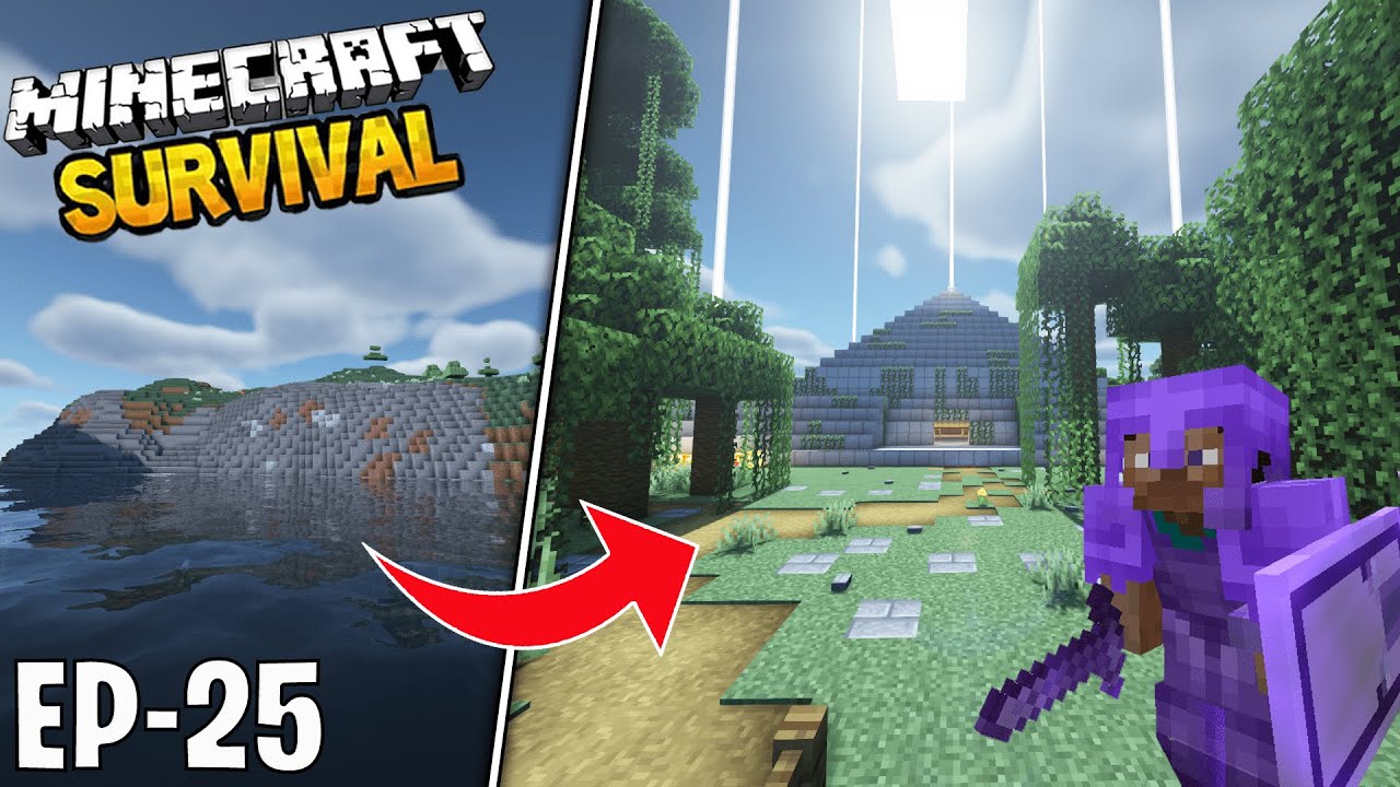 I MADE MOST BEAUTIFUL BEACON PYRAMID IN MINECRAFT SURVIVAL - Minecraft ...