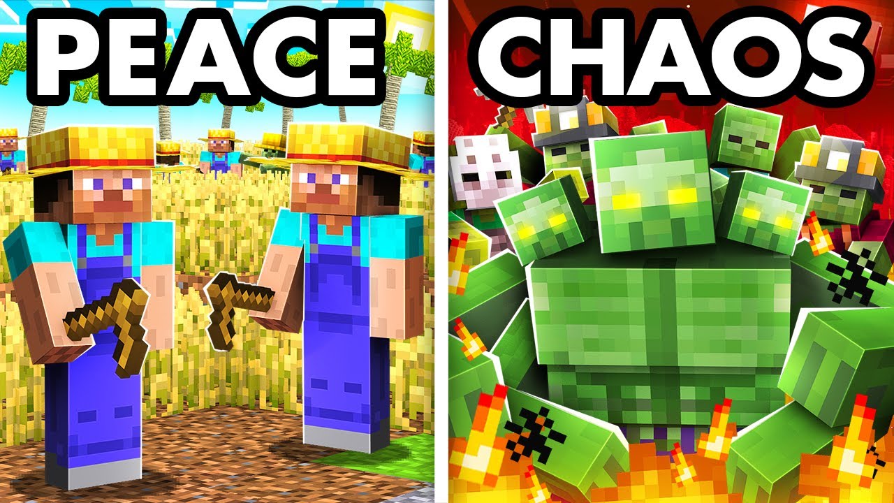 I Made 100 Players Survive Zombie Island Civilization in Minecraft ...