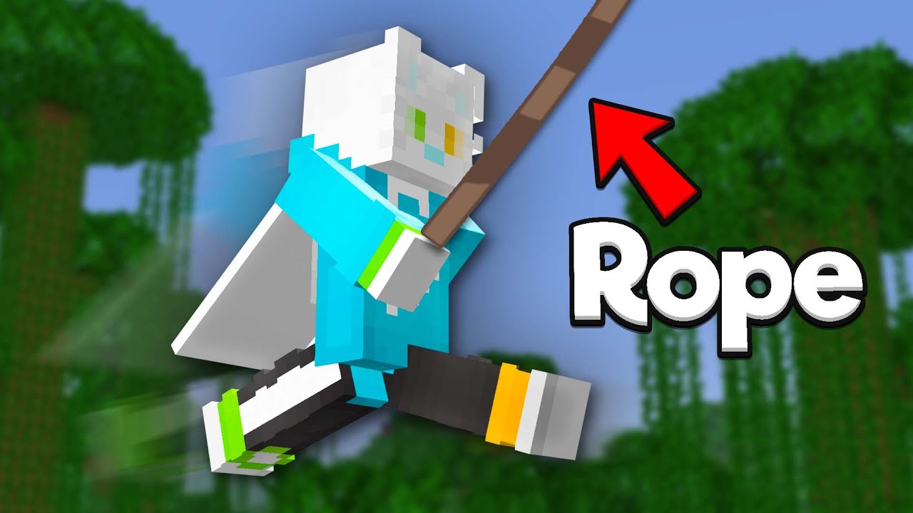 I Made A Grappling Hook In Minecraft! - Minecraft videos