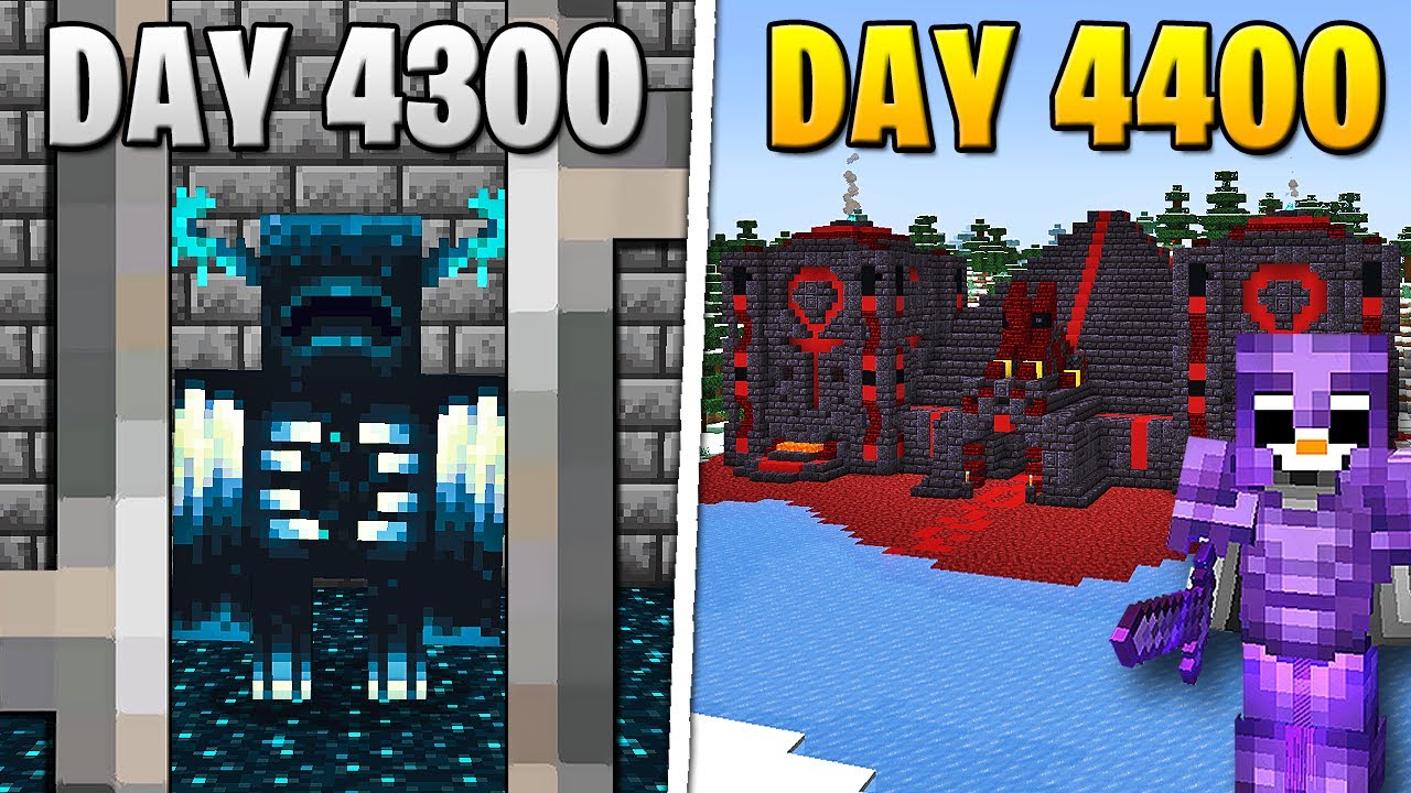 I Survived 4,400 Days in HARDCORE Minecraft... - Minecraft videos