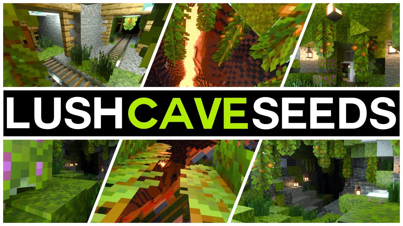 LUSH CAVE SEEDS For Minecraft Bedrock Edition! (Minecraft 1.17 Beta ...