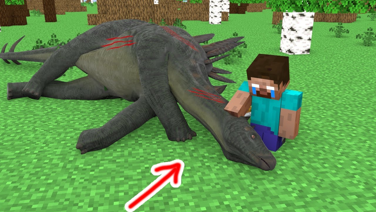 MONSTER SCHOOL : HEROBRINE AND TYRANNOSAURUS - MINECRAFT ANIMATION ...
