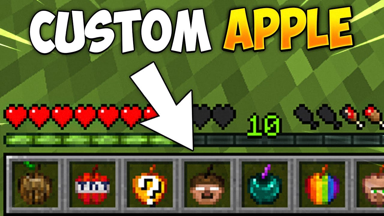 Minecraft But There are CUSTOM APPLES... - Minecraft videos