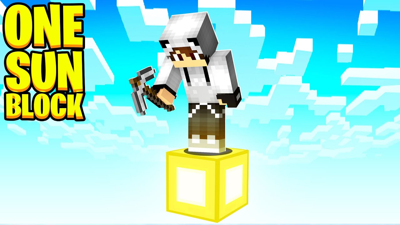 Minecraft, But There's One SUN Block... - Minecraft videos