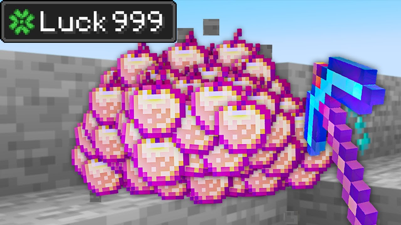 Minecraft, But Your Luck Increases... - Minecraft videos