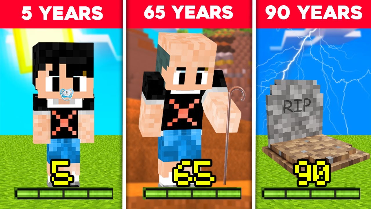 Minecraft But Your XP = Your Age - Minecraft videos