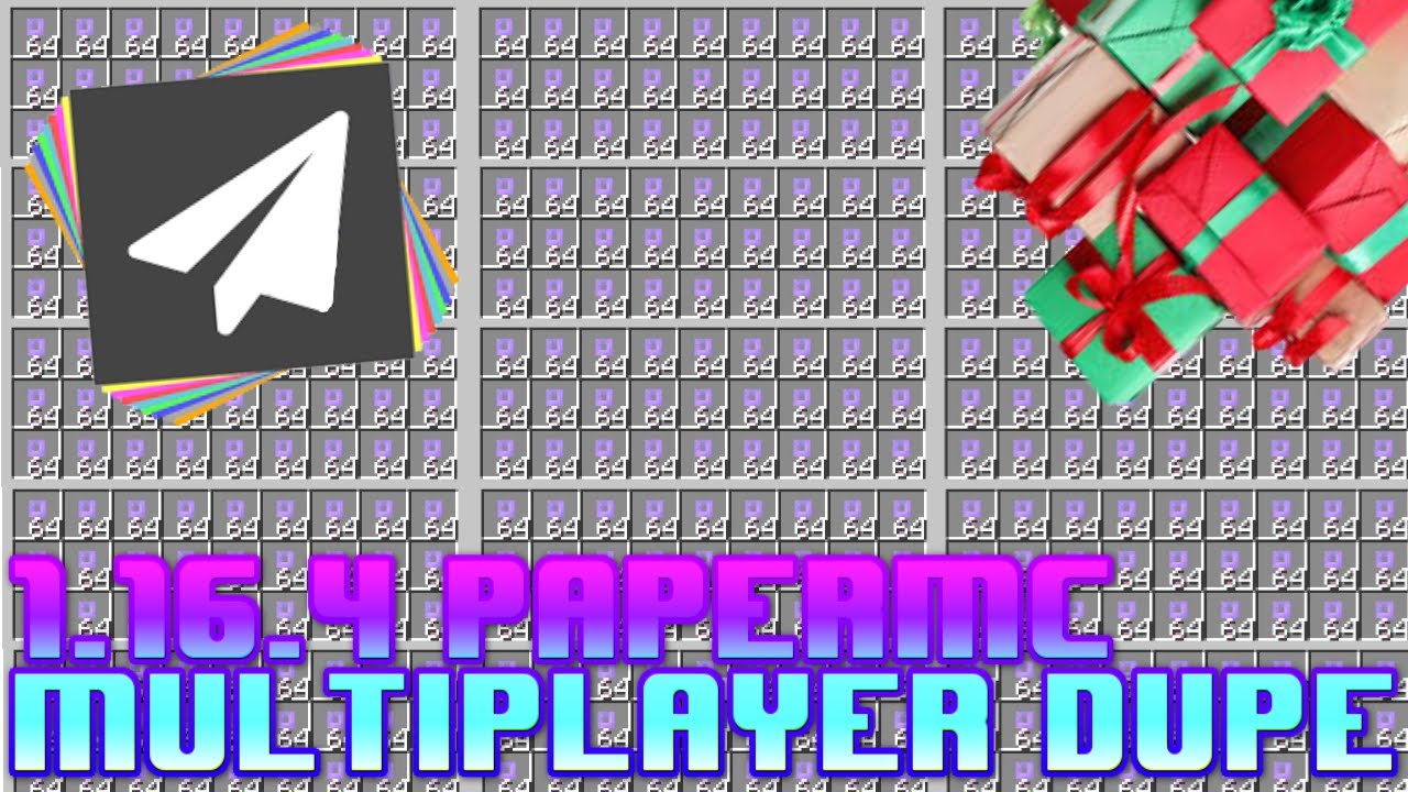 Minecraft Java 1.16.4 PaperMC Any Item Dupe Glitch! *Works On ...