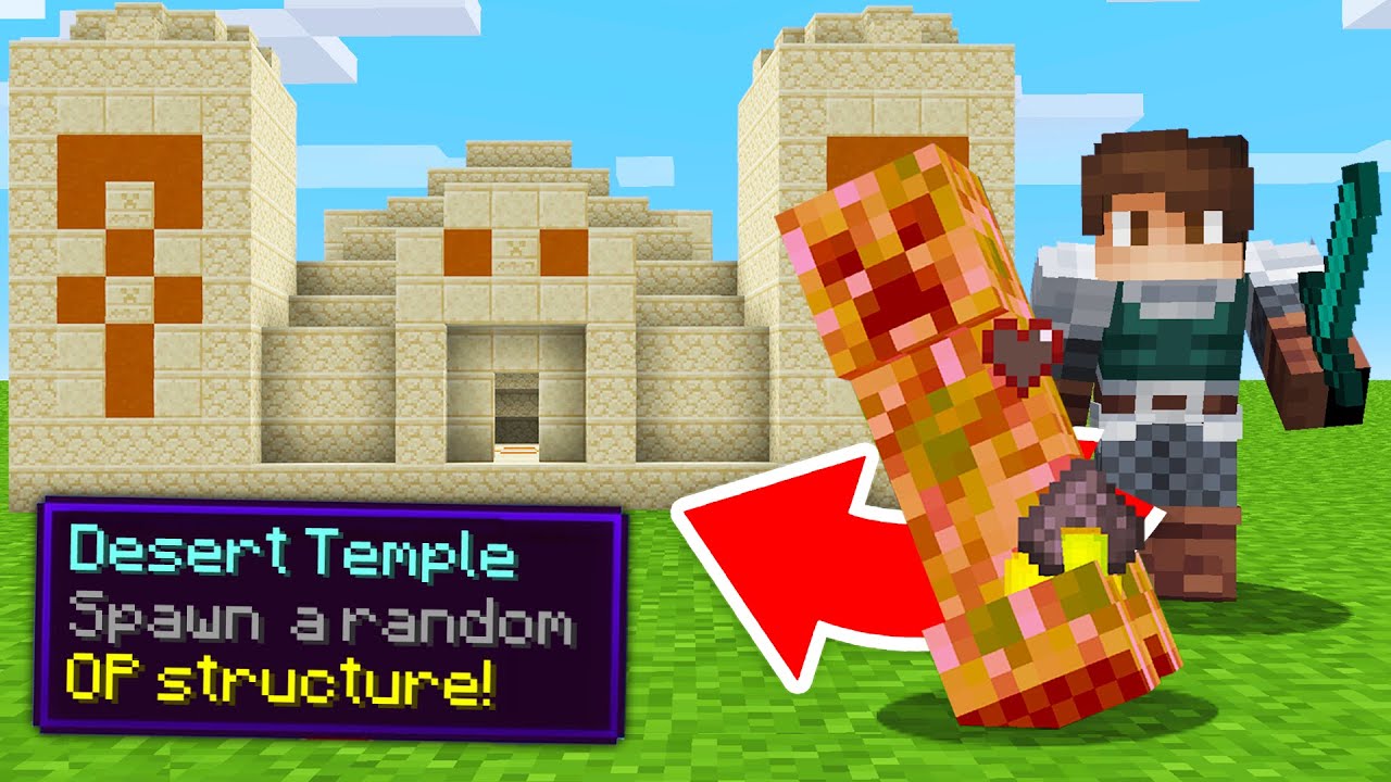 Minecraft, but Killing Mobs spawns Structures! - Minecraft videos
