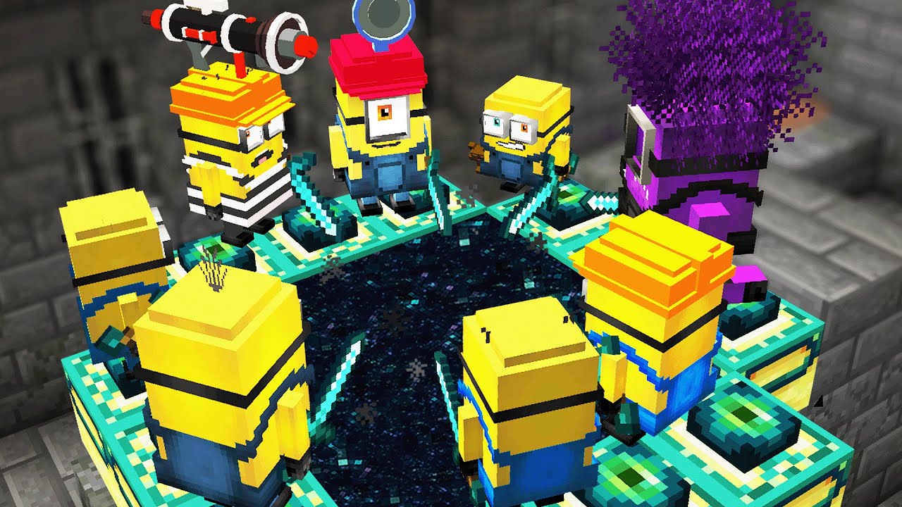 Minecraft but Minions beats the game for me - Minecraft videos