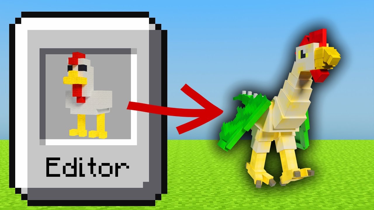 Minecraft but you can EDIT mobs - Minecraft videos