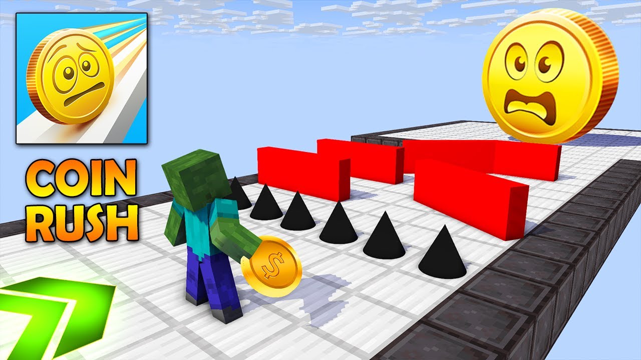 Monster School : BABY MONSTERS COIN RUSH RUN CHALLENGE - Minecraft ...
