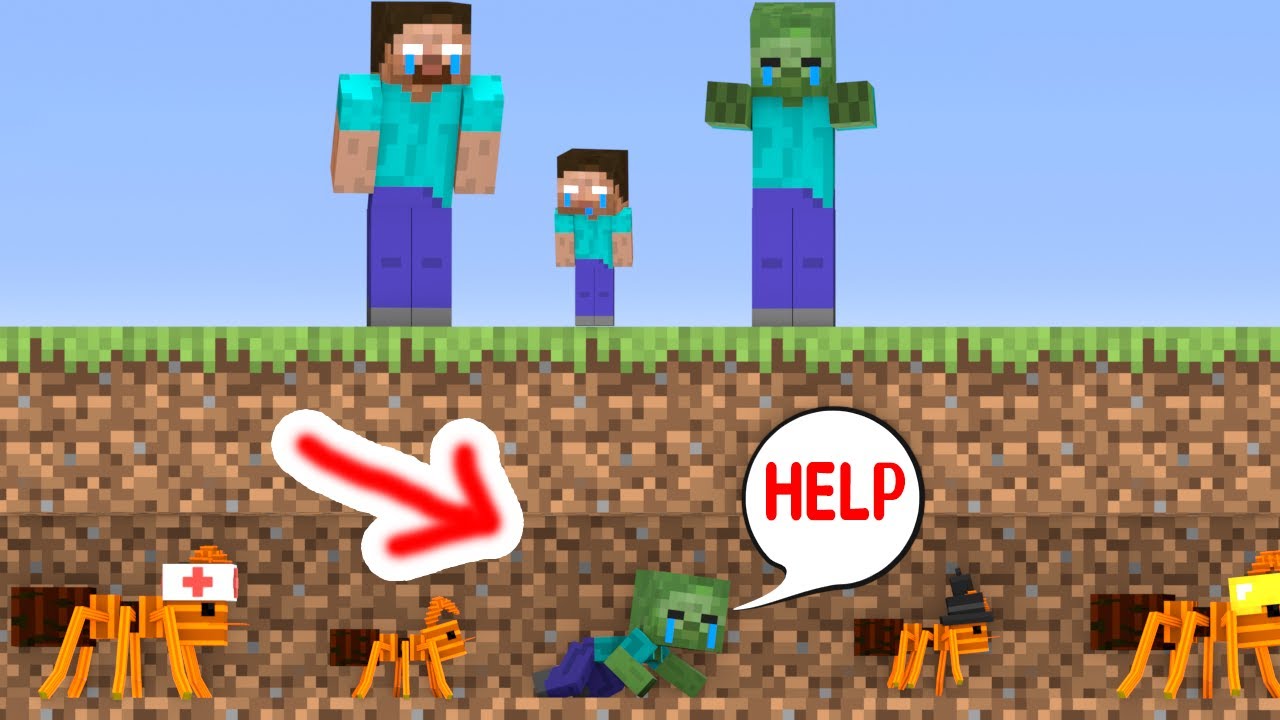 Monster School : Baby Zombie vs Ants - Minecraft Animation - Minecraft ...