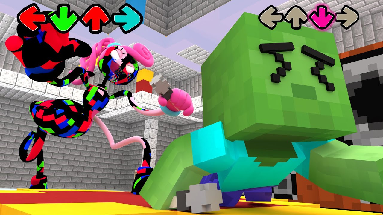 Monster School: Corrupted Mommy Long Legs vs Minecraft - FNF Sliced ...