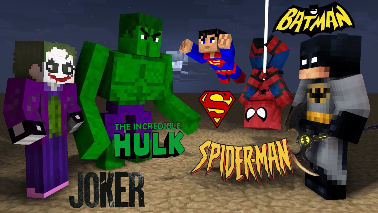Monster School : Spider Man saves Batman from the Joker - minecraft ... Monster School : Spider Man saves Batman from the Joker - minecraft ...