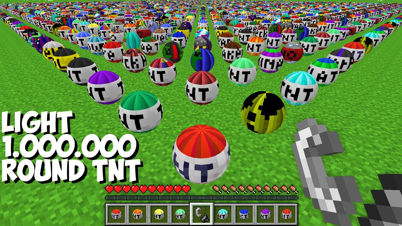 Never light this INCREDIBLY 1.000.000 ROUND TNT in Minecraft ! MYTHICAL ...