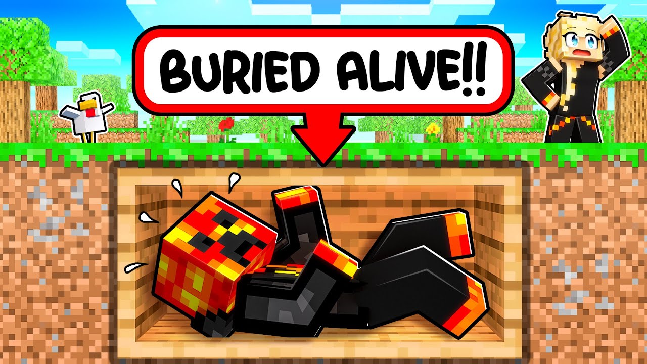 Preston Was Buried Alive In Minecraft! - Minecraft videos