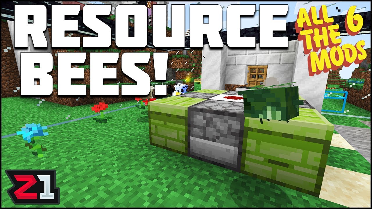 Resourceful Bees Are AMAZING ! All The Mods 6 Minecraft Ep.10 | Z1 ...