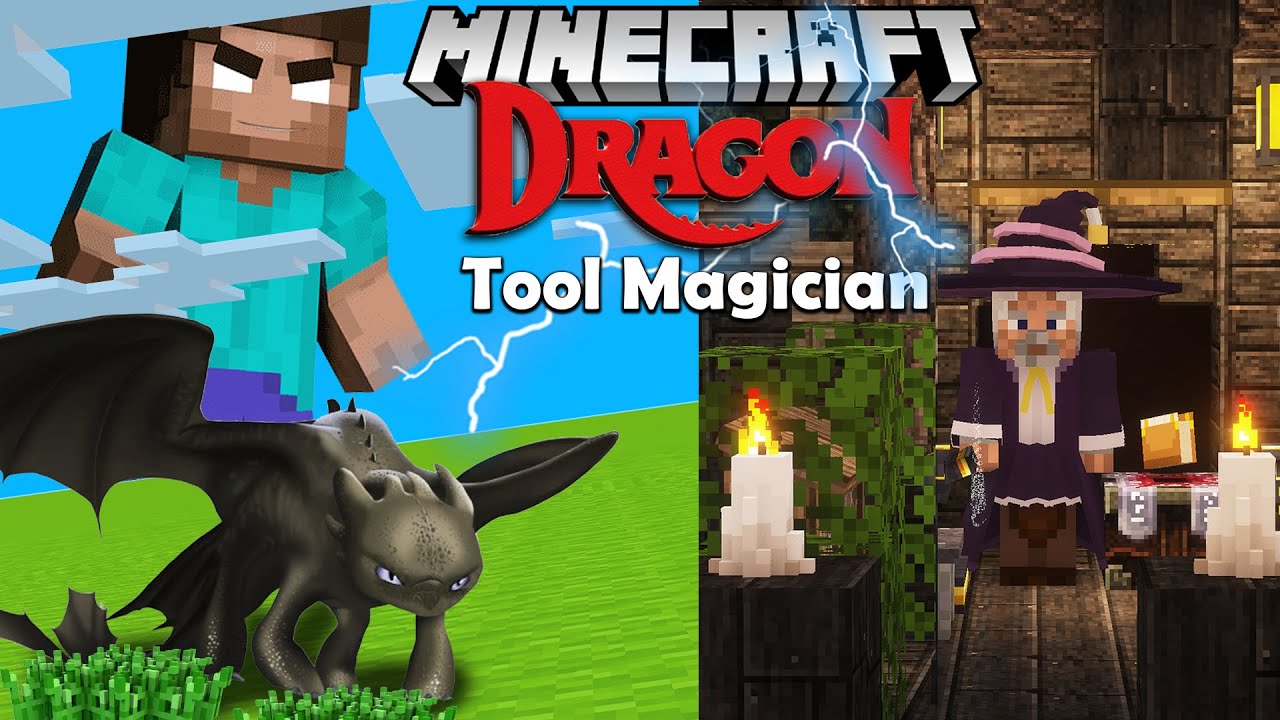 WIZARD Magician Give me OP Armor Dragon vs Viking - Minecraft videos