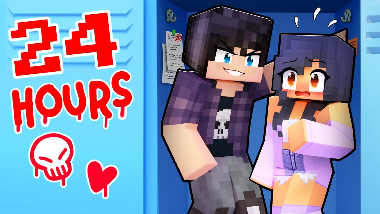 24 HOURS in a LOCKER In Minecraft! - Minecraft videos