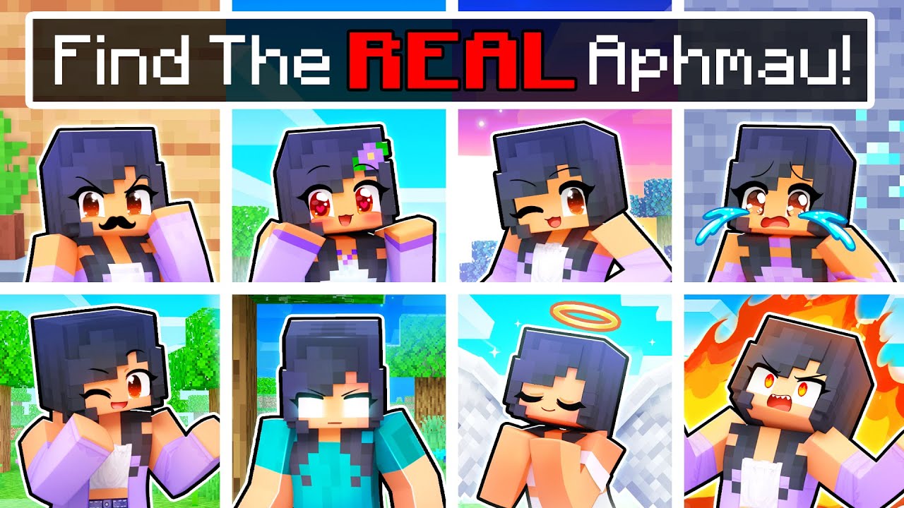Find the REAL APHMAU in Minecraft! - Minecraft videos