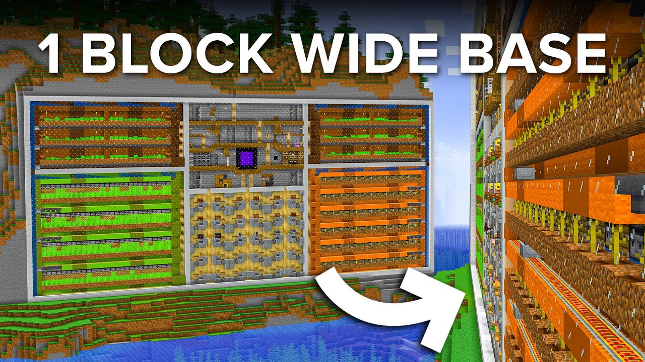 How We Built a 2D Base in Minecraft - Minecraft videos
