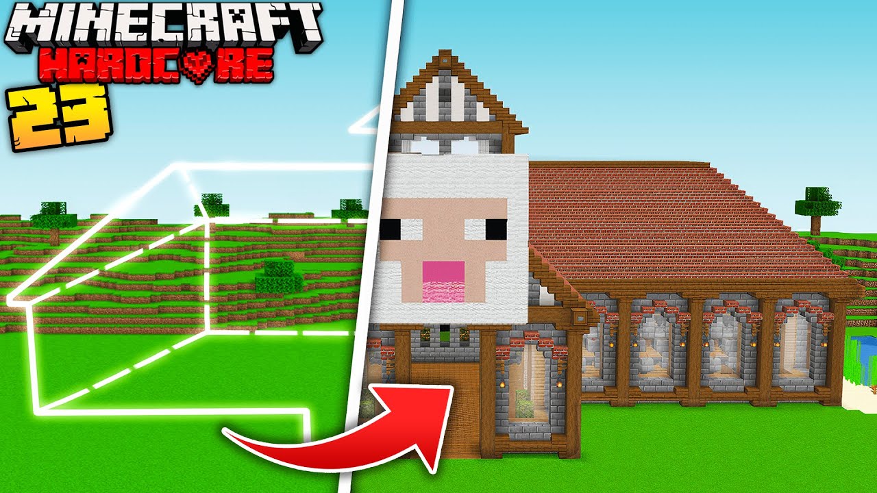 I Built a WOOL FACTORY in Minecraft Hardcore - Minecraft videos