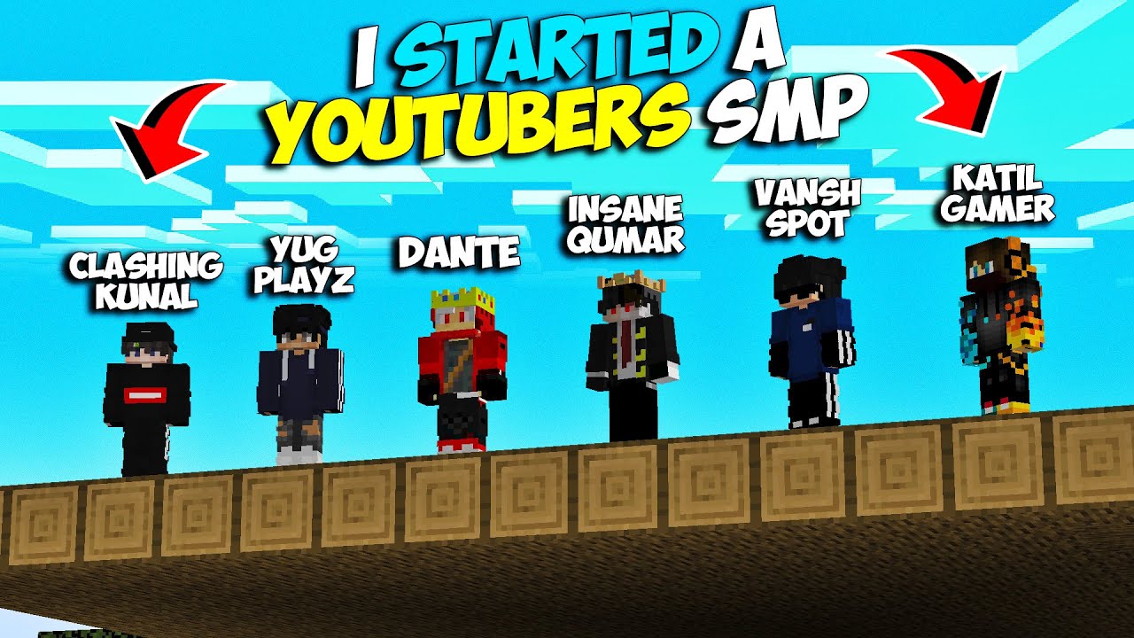 I Started a Famous Youtubers Minecraft SMP Server. - Minecraft videos