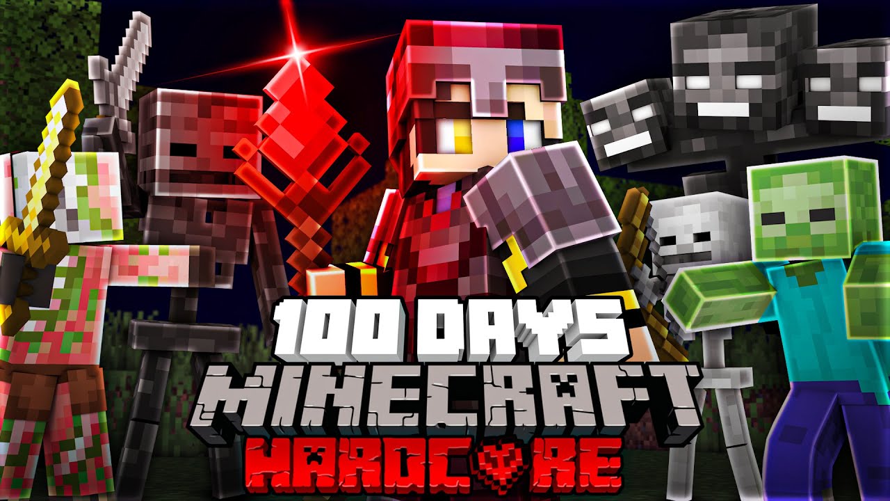 I Survived 100 Days as a NECROMANCER in Hardcore Minecraft - Minecraft videos