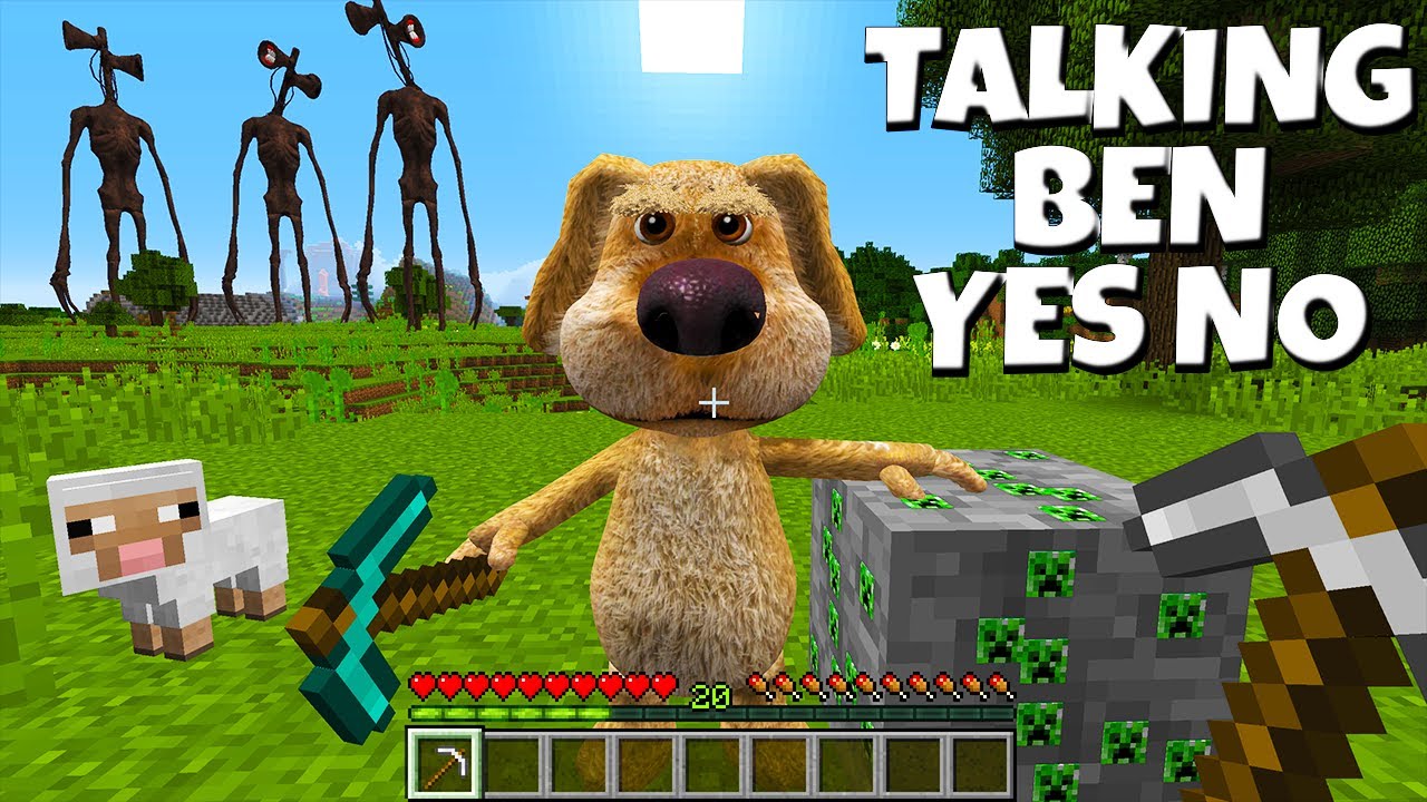 I found a real TALKING BEN in MINECRAFT who tells me WHAT TO DO ...