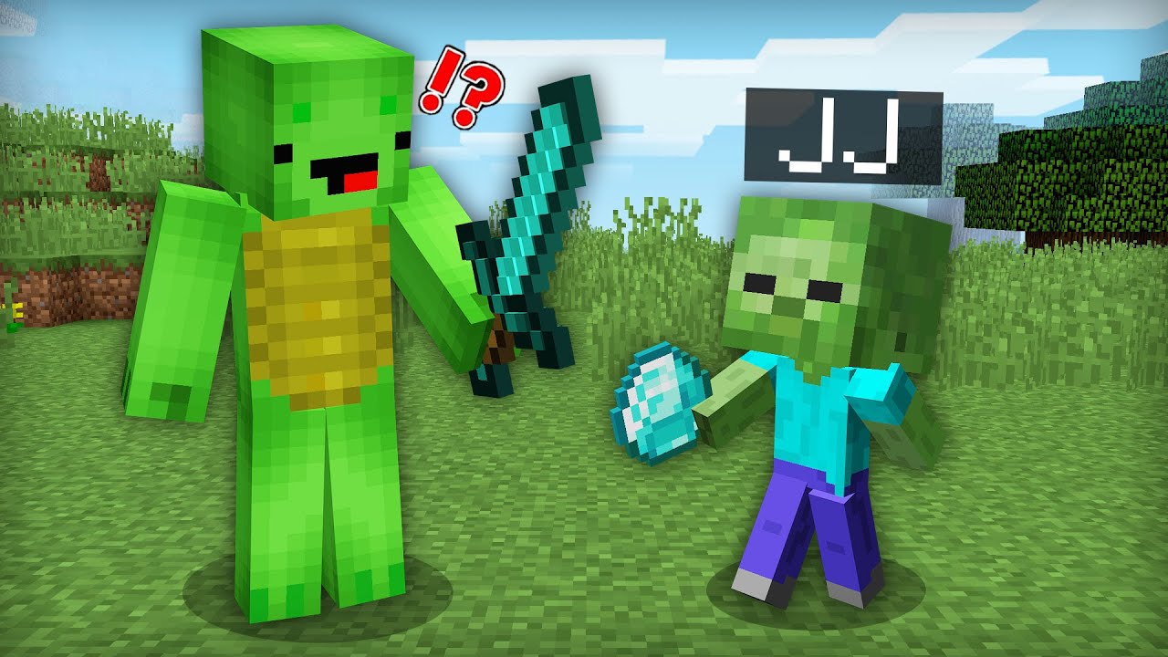 Jj Pranked Mikey As Zombie In Minecraft Challenge Maizen Mazien Mizen