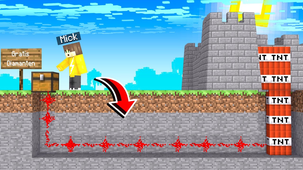 MICK BLAAST ZIJN EIGEN KASTEEL OP TROLL! (Minecraft Survival ...