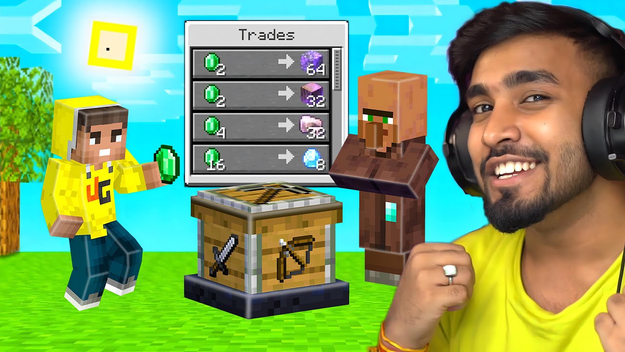 MINECRAFT, BUT VILLAGERS WORK FOR ME - Minecraft videos