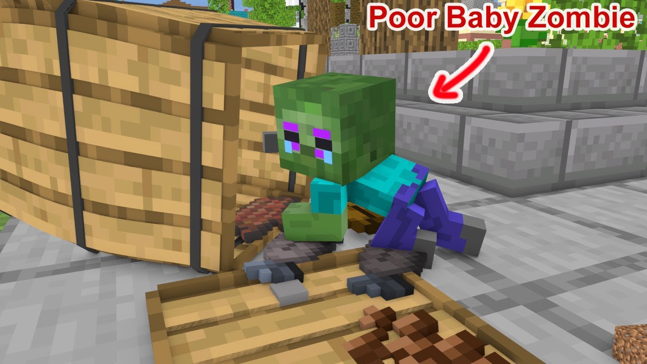 MONSTER SCHOOL : TOP 3 SAD STORIES ABOUT BABY ZOMBIE - MINECRAFT ...